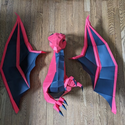 DIY Papercraft Dragon: Turn This Printable PDF Pattern Into an ...