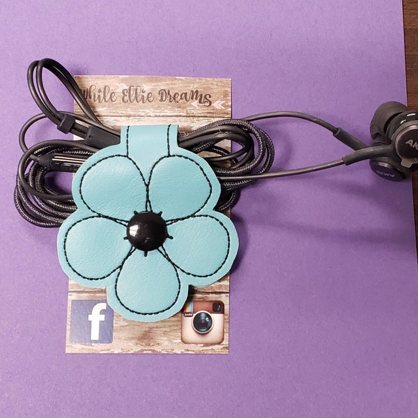 Cord Organizer, Cord Wrap, Device Cord Wrap, Power Cord Wrap, Flower ...