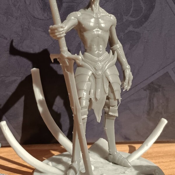 Dark Elf Warrior Miniatur | Fighter Varik Dun Ate | Tabletop Spiele ...