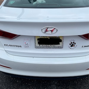 Dazzling Bling License Plate Frame Silver Big Glitter Clear Made in Usa ...