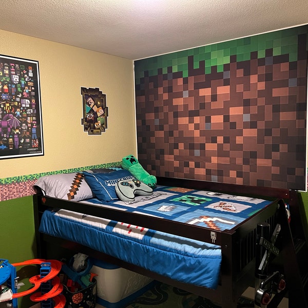 Gaming Wall Border Removable Fabric Wall Decal, Gaming Wall Sticker ...