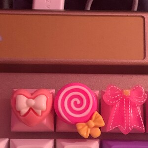 Pastel Pink Kawaii Cake Cupcake Candy Sweets Resin Keycaps - Etsy