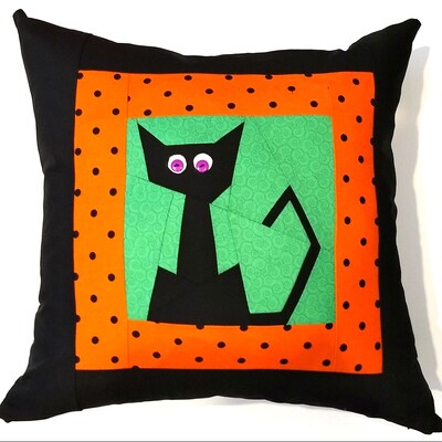 Kit Cat Paper Pieced Block Pattern in PDF - Etsy