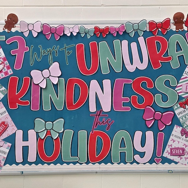 Funny Christmas Classroom Door Decor Kit 6 7 Kindness Classroom Door ...