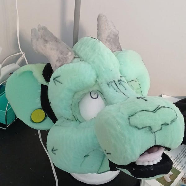 Enigmatic Beaked Furry Fursuit Head Base Moving Jaw Canine - Feline ...