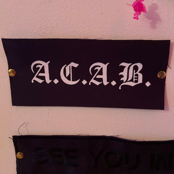 A.C.A.B. DIY Punk Patch ACAB - Etsy