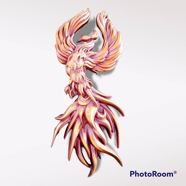 Emlems Large Phoenix Silicone Mould Food Safe for Cake Toppers, Resin ...