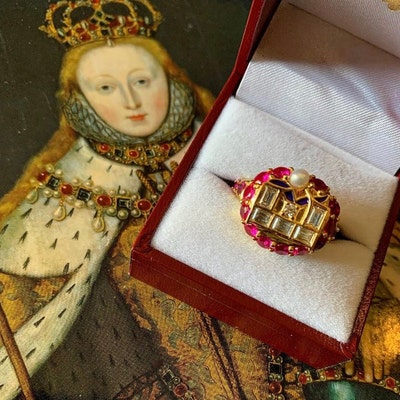 Chequers Historical Reproduction Ring Elizabeth 1 Ring Replica - Etsy UK