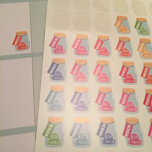 Planner Stickers Savings Challenge - Etsy