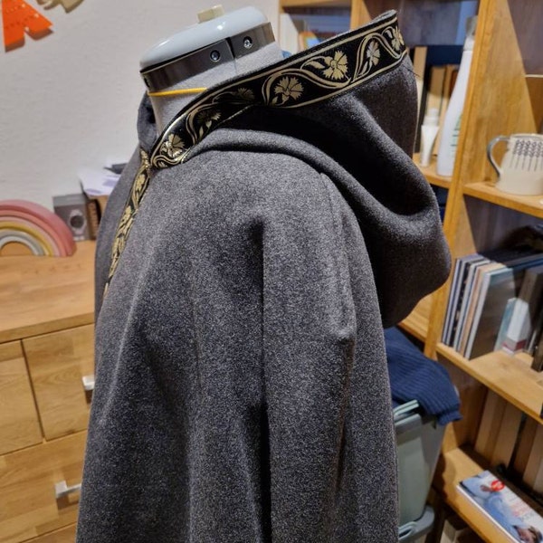 DIY Elvish Fantasy Medieval Cape - Template Pattern Blueprint Pdf ...