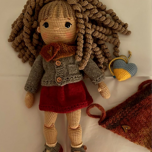 Einstein Doll, Albert Einstein Figurine, Crochet Einstein Art Doll ...