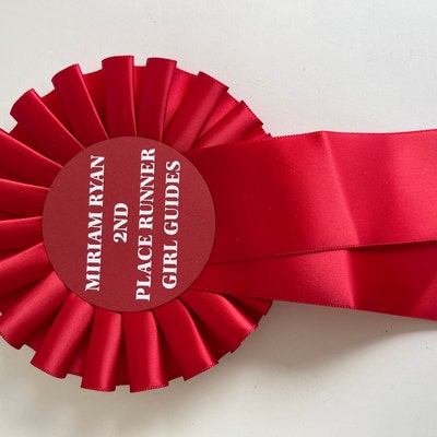 Custom Award Ribbon Rosette, Personalized Gift, Personalized Ribbon ...