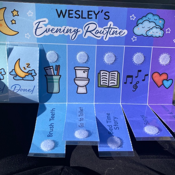 Morning, Afternoon & Evening Routine Chart, Planning Toddler Bedtime ...