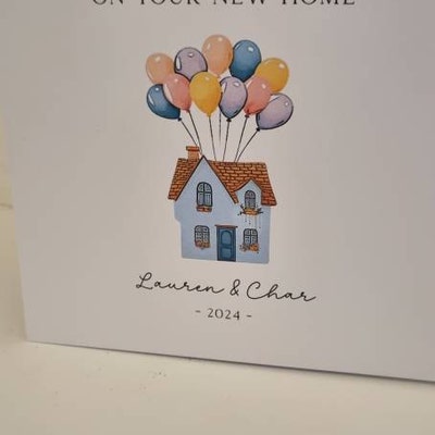 Personalised New Home Card New Home Gift Congratulations on Your New ...