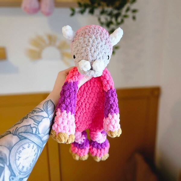 Big + Little Maven Monster Knotted Lovey — Crochet Monster PATTERN - Etsy