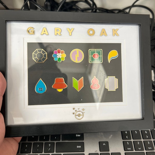 Complete Gary Oak Kanto Rival Pokemon Gym Badge Set of 10 Anime ...