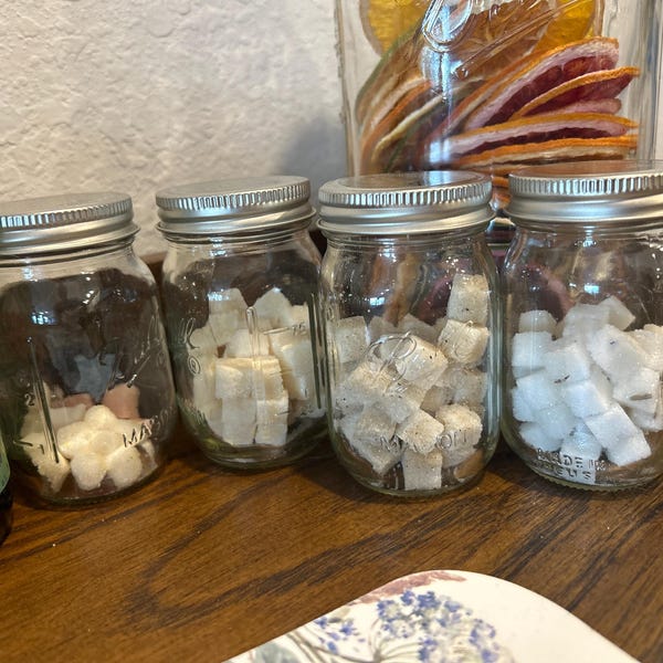 Infused MINI Sugar Cubes -50 Count Box- Handcrafted, for Tea or ...