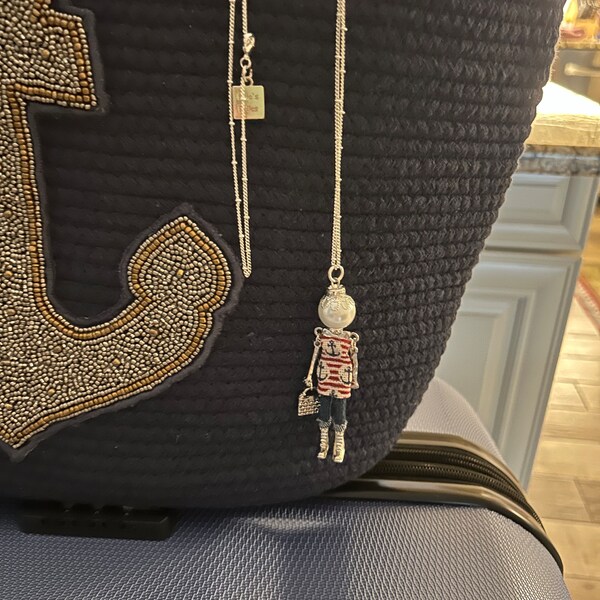 French Doll Necklace, Paris Doll Pendant, Pretty in Pink, Ellie's Belle ...