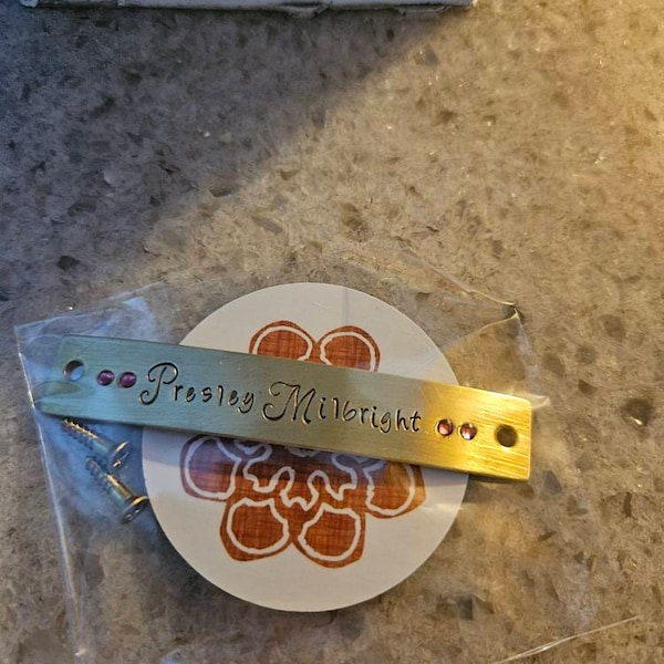 Custom Horse Halter Name Plate Brass Halter Name Tag Custom Equestrian ...