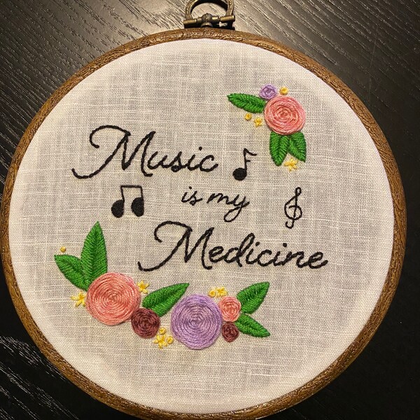 Custom Text Embroidery Kit Text Beginner Embroidery Kit DIY Craft Kit ...