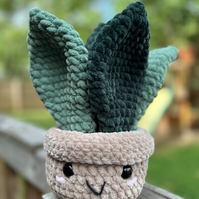 Potted Plant Friend PDF Crochet Pattern crochet Plant, Amigurumi Plant ...