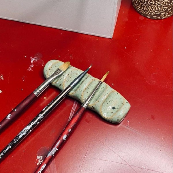 Colorful Paint Brush Rest: Ready-to-ship, Gift for Painters and Artists ...