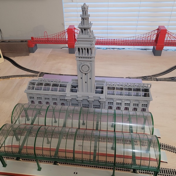Miniature Ferry/train Station Building + Clock Tower HO (1/87) Scale ...