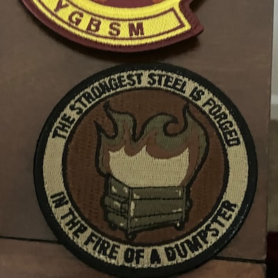 Dumpster Fire Morale Patch - Etsy