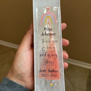 Teacher Thank You Bookmarks, Teacher Appreciation Gift, End of School ...