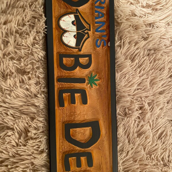 Personalized Doobie Den Sign Gift for Stoner / Unique Weed Smoker Man ...