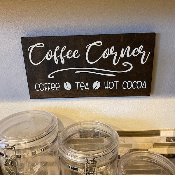 Coffee Corner Sign, Coffee Décor, Coffee Sign, Coffee Station Décor ...