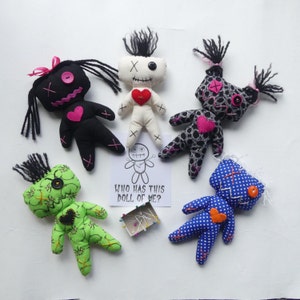 Button Eyes Doll Voodoo Doll Gothic Doll - Etsy
