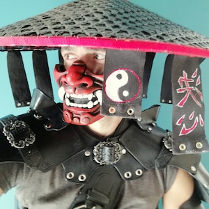 Half Face Airsoft Paintball Motorcycle Mask, Cool Badass Evil Demon ...