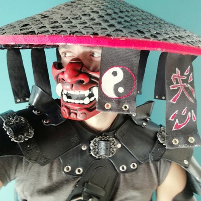 Half Face Airsoft Paintball Motorcycle Mask, Cool Badass Evil Demon ...