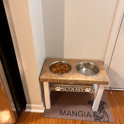 Dog Bowl Stand, Raised Dog Bowl Stand, Pet Food Dish, Pet Feeding ...