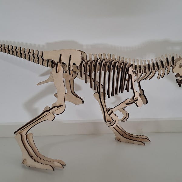 T-rex Dinosaur Digital Pattern Template File for Laser SVG DXF CDR ...