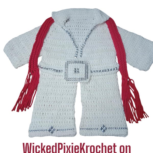 Crochet Pattern Elvis Jumpsuit for Sizes 0-24 Months DIGTIAL PATTERN ...