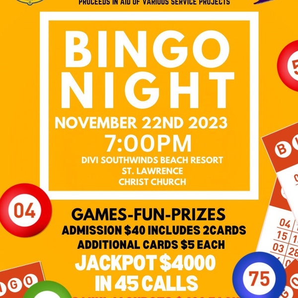 Printable Bingo Night Party Event Flyer Invite Invitation Template ...