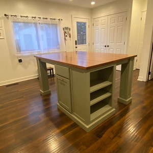 60 Kitchen Island With Countertop for Seating Custom - Etsy