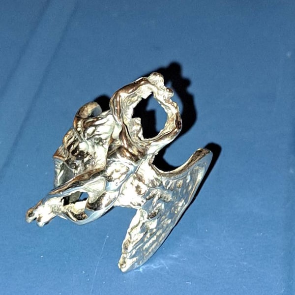 Cross of Lorraine Magnum PI Team Ring - Sterling Silver 925 - Etsy