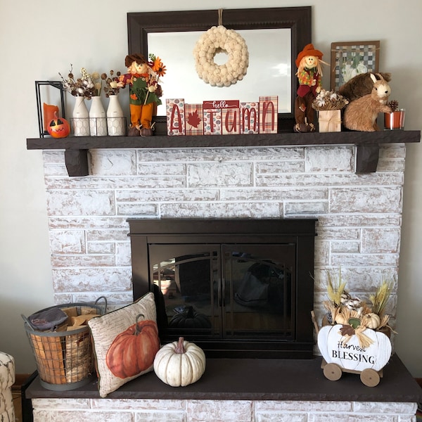 Reversible Spring/summer Wood Blocks, Hello Spring Two Sided Decor, Two ...