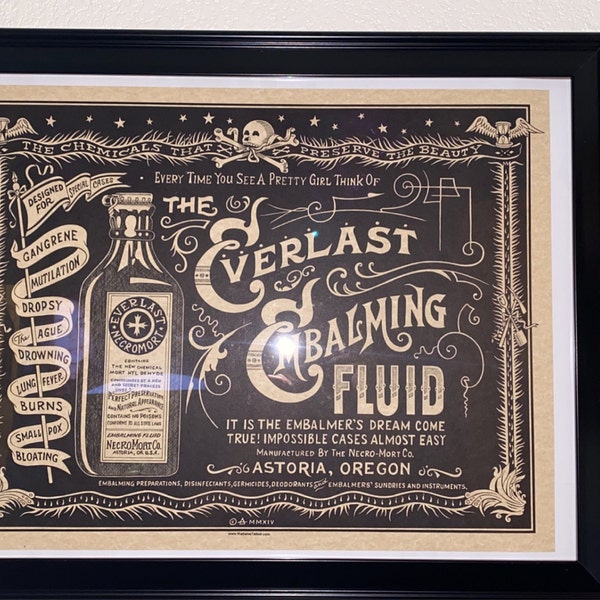 Everlast Necromort Embalming Fluid Mortician Undertaker Burial ...