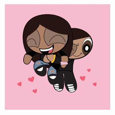 Custom Powerpuff Couple Digital Art Drawing Based of the - Etsy