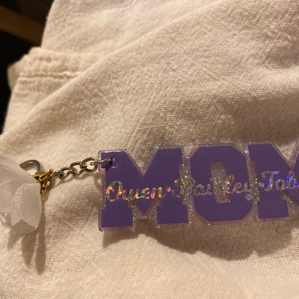 Mom Keychain| Custom Mom Keychain| Personlized Mom Keychain| Mother's ...