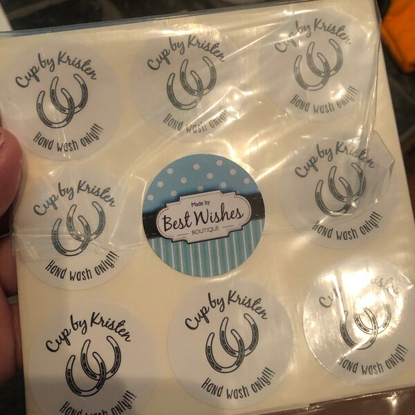 CUSTOM ROUND LABELS, White Sticker, Etsy Shop Product Packaging, Circle ...