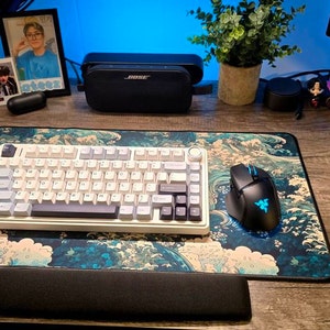 Anime Cafe Desk Mat, Lofi Aesthetic Large Mousepad, Serene Academia ...