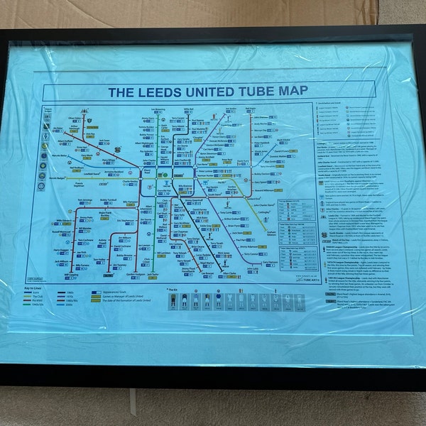 The Leeds United Tube Map - Etsy UK