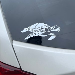 Sea Turtle Vinyl Decal Turtle Decal Turtle Sticker Car - Etsy