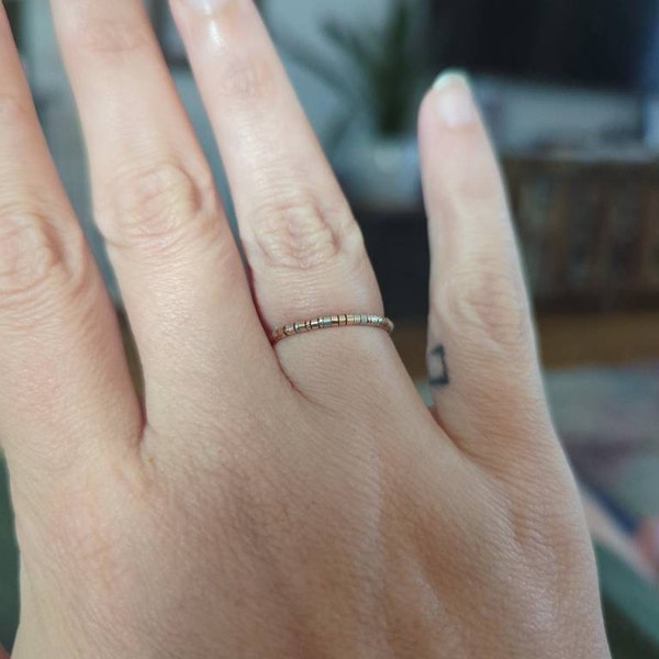 CUSTOM Morse Code Ring, Personalized Morse Code Ring, Any Word, Date ...