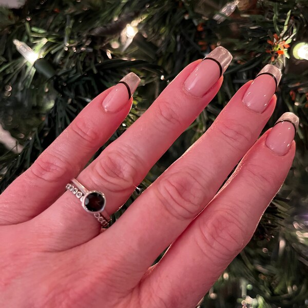 Minimalist Adjustable Sterling Silver Rebel Rebel Ring * Size 6 1/2 to ...